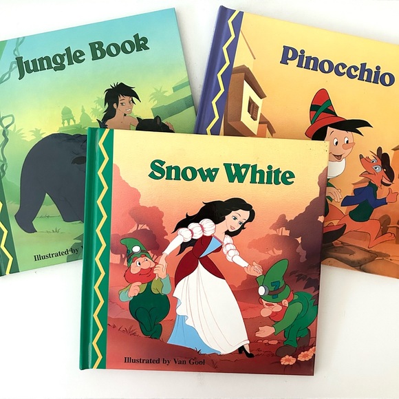 Disney | Other | 32 Pinocchio Snow White Jungle Book Illustrated By Van ...